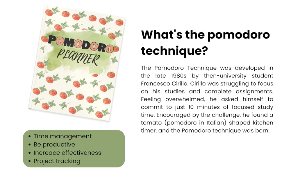 Pomodoro Planner: Log Book for Time & Tasks Managing | Track & Organize ...