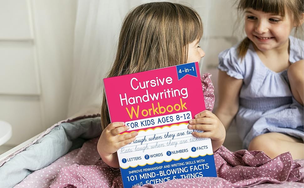 Cursive Workbook for Kids Ages 8-12: Handwriting Practice Book to Master Letters, Words ...