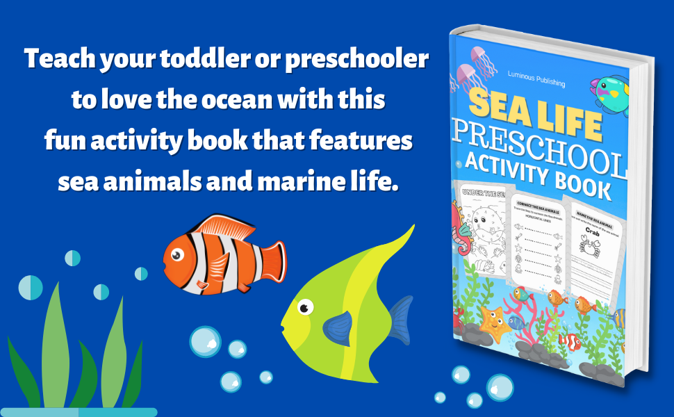 Sea Life Preschool Activity Book: Under the Sea Animals | Ocean Life ...