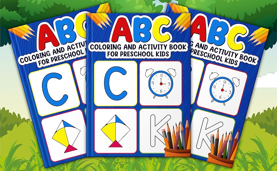 Amazon.com: ABC Coloring and Activity Book For Preschool Kids ...