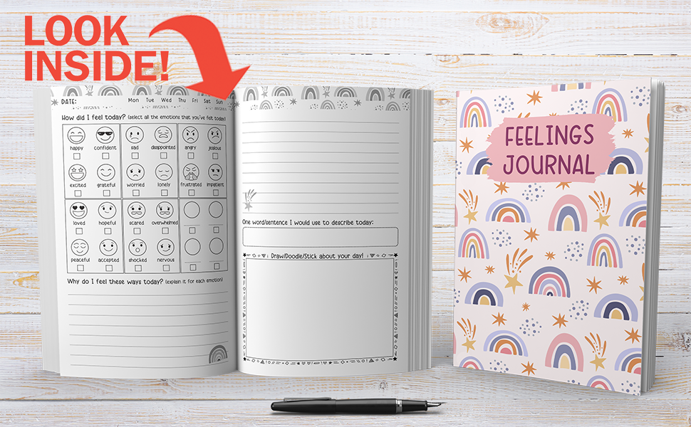 Kid Feelings Journal: A Guided Feelings Diary for Girls to Help Express ...