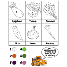 Amazon.com: color by number of fruits and vegetables: a coloring book ...