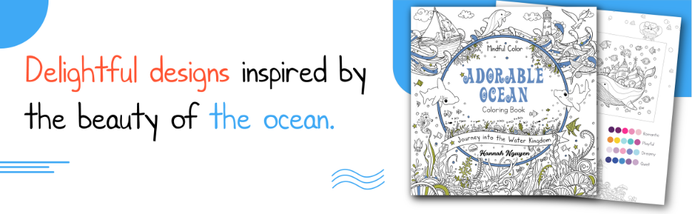 Amazon.com: Mindful Color: Adorable Ocean Coloring Book: Journey into ...