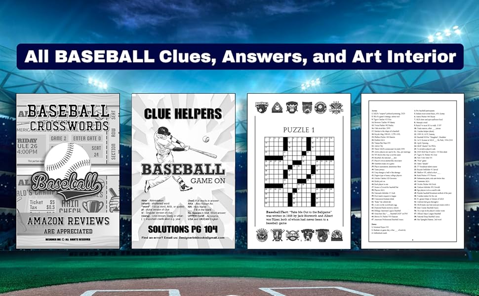 Baseball Crossword Puzzles: PLAYERS, TEAMS, LEAGUES, LEGENDS. Sports ...