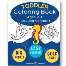 Toddler Coloring Book Ages 2-4: Cute Animals (Coloring Kids): Start ...