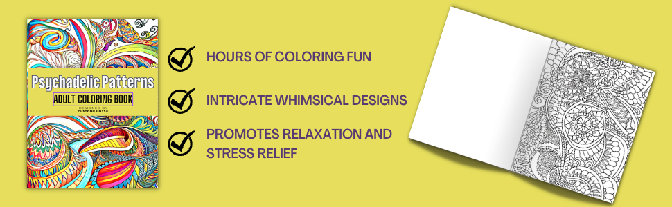 Amazon.com: Psychadelic Patterns Adult Coloring Book: A Collection of ...