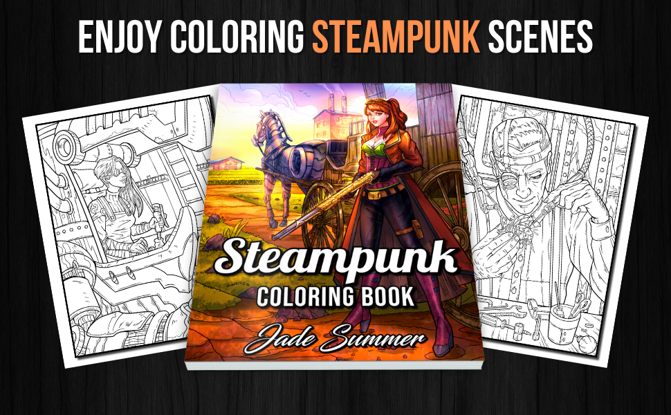 Amazon.com: Steampunk Coloring Book: For Adults with Retro Women ...