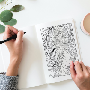 Enchanting Dragon Coloring Book: 50 Captivating Images for Teens and ...