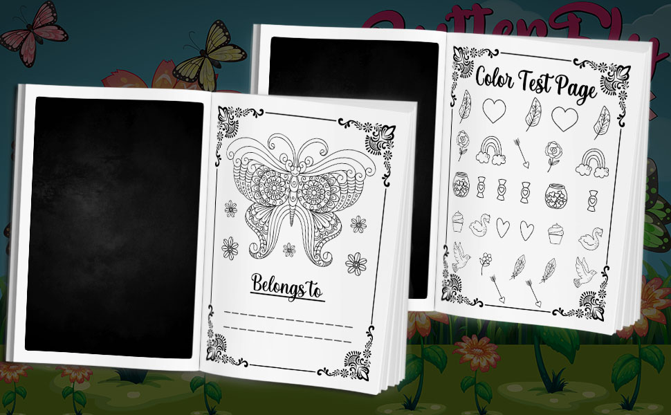 Butterfly Coloring Book for Kids Ages 4-8: 50 Unique Fun and Adorable ...