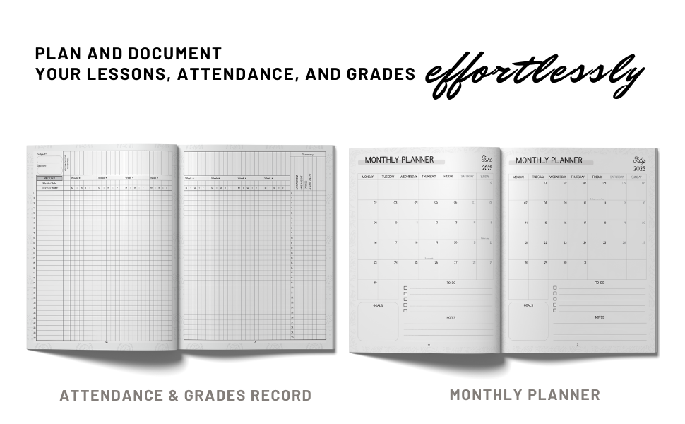 Teacher Planner Academic Year 2024-2025 : With Lesson Plans, Attendance ...