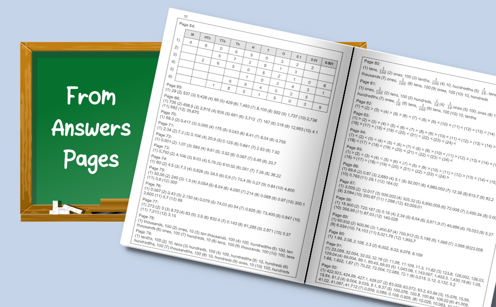 Place Value Math Workbook Grade 5: Whole Number and Decimal Place Value ...