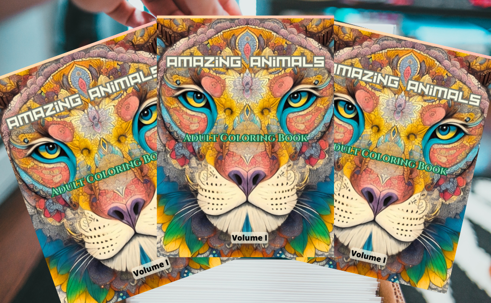 Amazon.com: Amazing Animals: Adult Coloring Book - Relaxing Coloring Book: 33 Exclusive Designs ...
