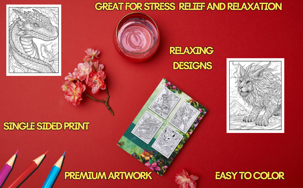 Amazon.com: Mythical Creatures Coloring Book for Teens and Adults: Whimsical Realms Unleashed ...