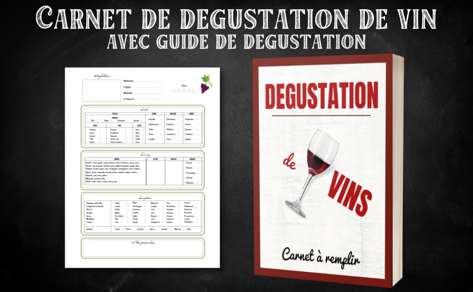 Amazon.fr - Carnet de dégustation de vins: Livre tout en couleurs avec 50 fiches d'entrainement ...