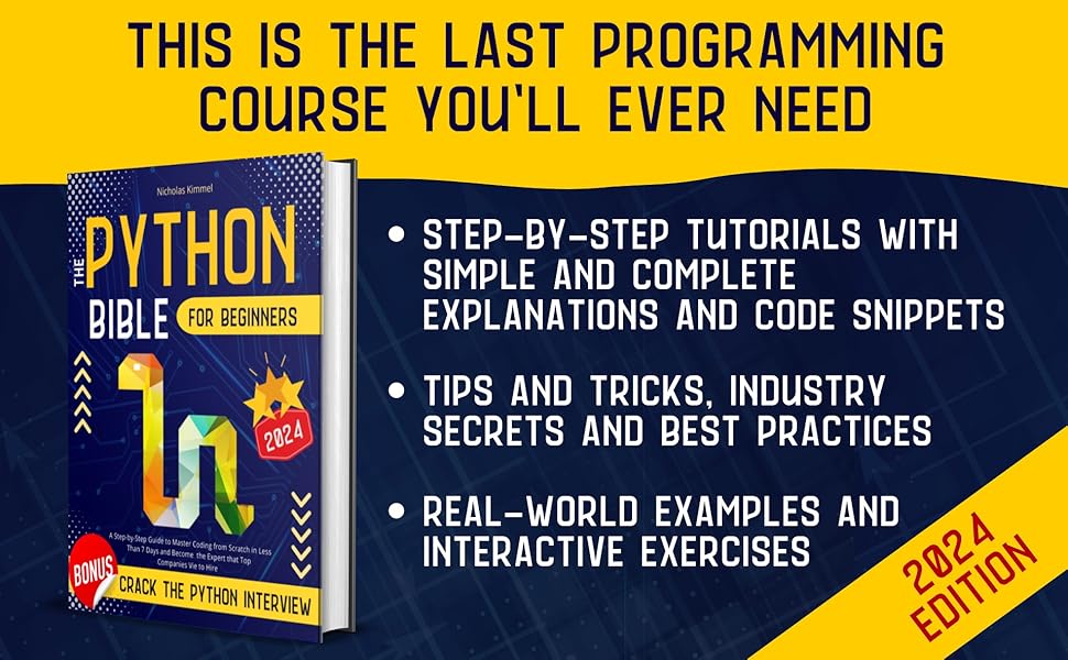 The Python Bible for Beginners: A Step-By-Step Guide to Master Coding ...