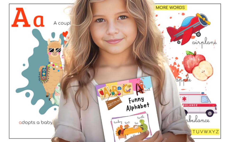 Amazon.com: Funny Alphabet - Illustrated Alphabet for Toddlers: Fun ...