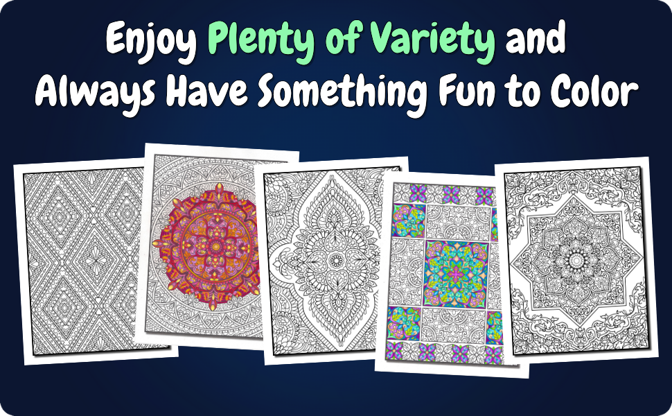 Intricate Patterns: An Adult Coloring Book with 50 Detailed Pattern ...