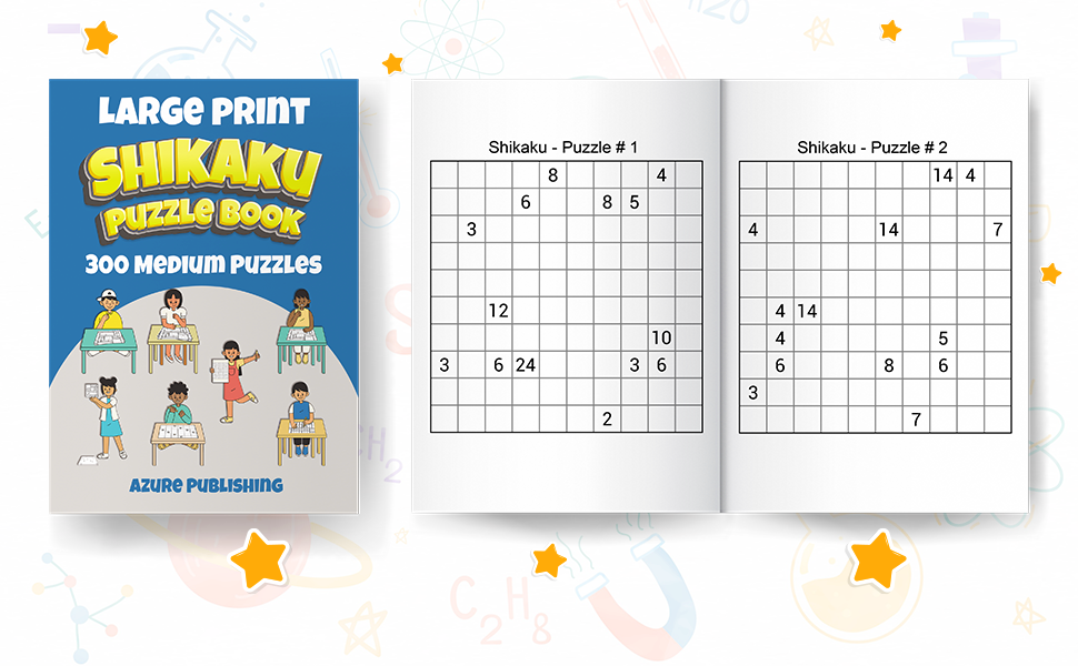 Large Print Shikaku Puzzle Book: 300 Medium Puzzles (Sudoku And Cousins ...