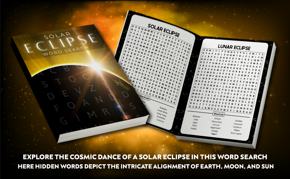 Solar Eclipse Word Search Printable - Word Search Maker