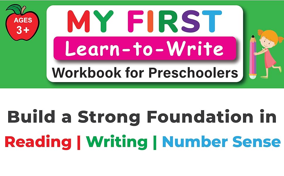 My First Learn-to-Write Workbook for Preschoolers: Pencil Control ...