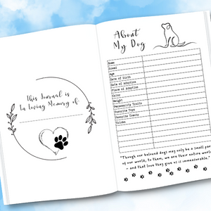 Pet Memory Book: Loss of Dog Sympathy and Memorial Gift, Remembrance ...