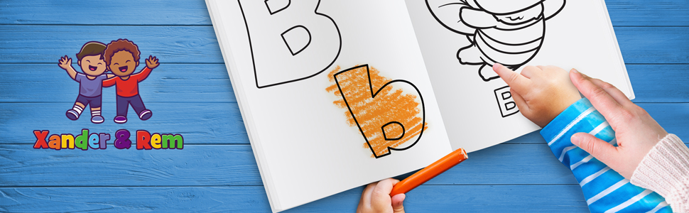 Amazon.com: A Fun Toddler Coloring Book: BIG Letters, Numbers, Colors ...