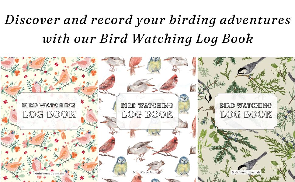 Bird Watching Log Book: Birding Field Journal to Track and Record Bird Sightings - Large 8,5x11 ...