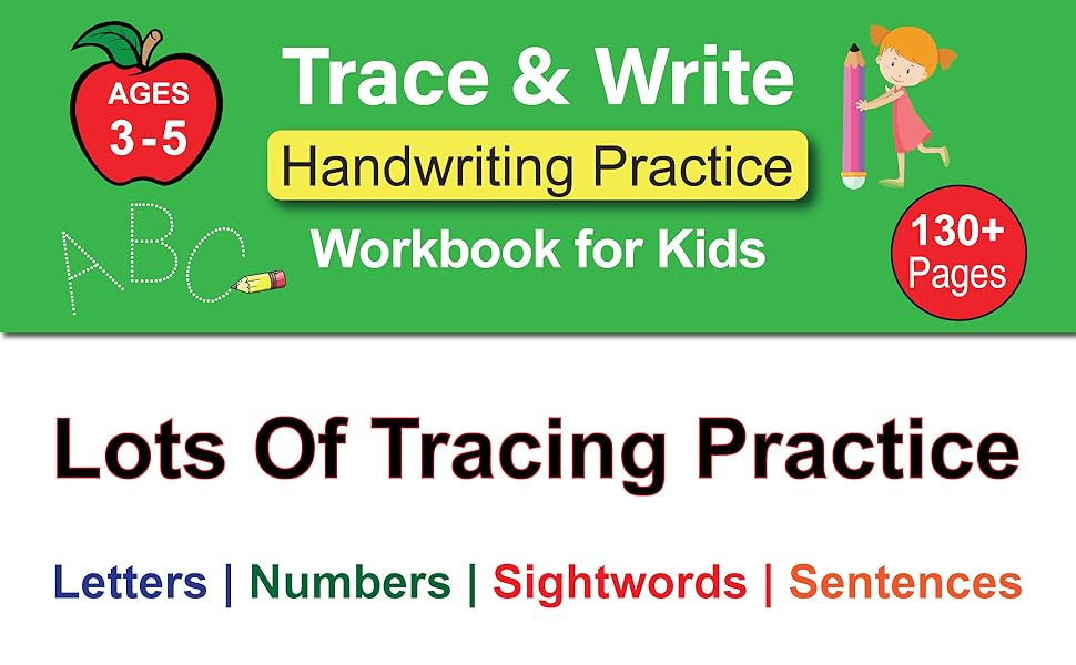 Trace and Write - Handwriting Practice Workbook for Kids: Alphabet ...