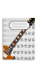 Amazon.com: Guitar Tab Notebook: Blank Guitar Tablature Writing Paper ...