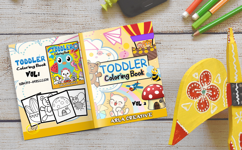 Toddler Coloring Book: Coloring Book for Kids Ages 2-4 With Fun and ...