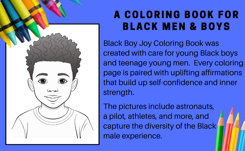 Amazon.com: Black Boy Joy Coloring Book: Affirmations & Coloring Book ...