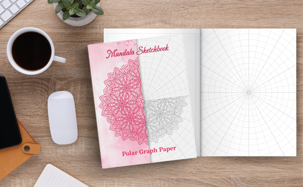 Amazon.com: Mandala Sketchbook: Circular Grid Notebook with Polar Coordinate Graph Paper For ...