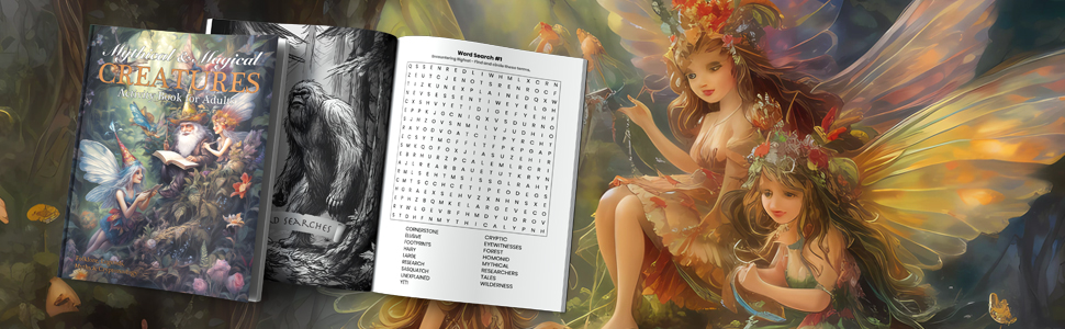 Amazon.com: Mythical & Magical Creatures Activity Book for Adults: Relaxing Mystical Puzzles ...