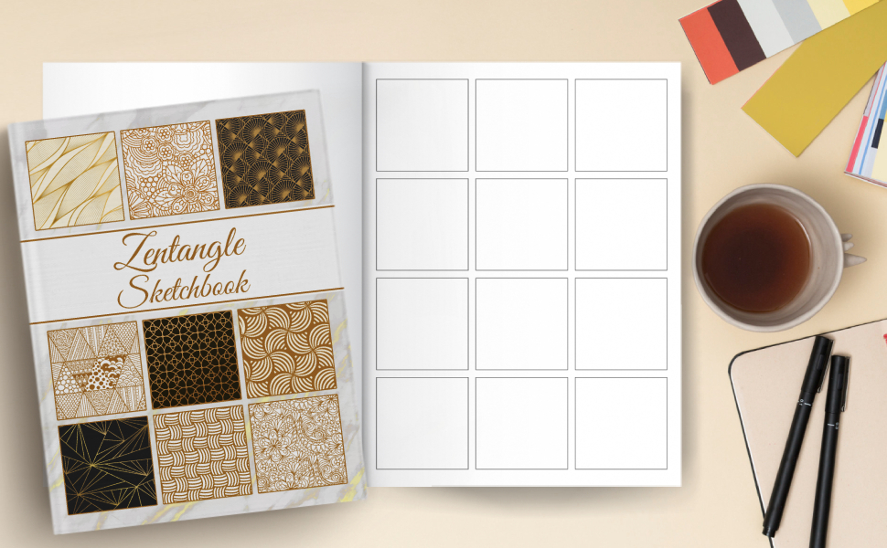 Amazon.com: Zentangle Sketchbook: Blank Squares for Drawing Zentangle Patterns, Tangles, and ...