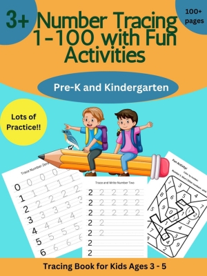 Number Tracing 1 - 100 with Fun Activities: Pre-K and Kindergarten ...
