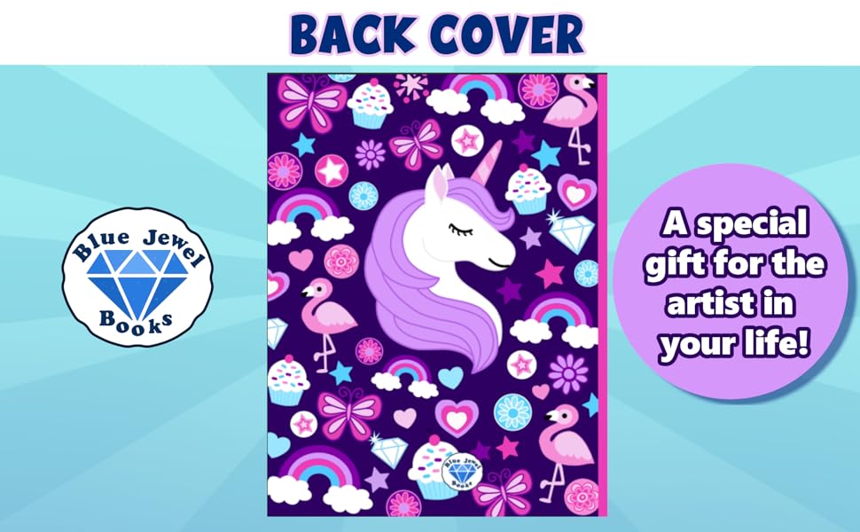 Amazon.com: Blue Jewel Books Sketchbook: Large Sketch Pad for Kids with ...