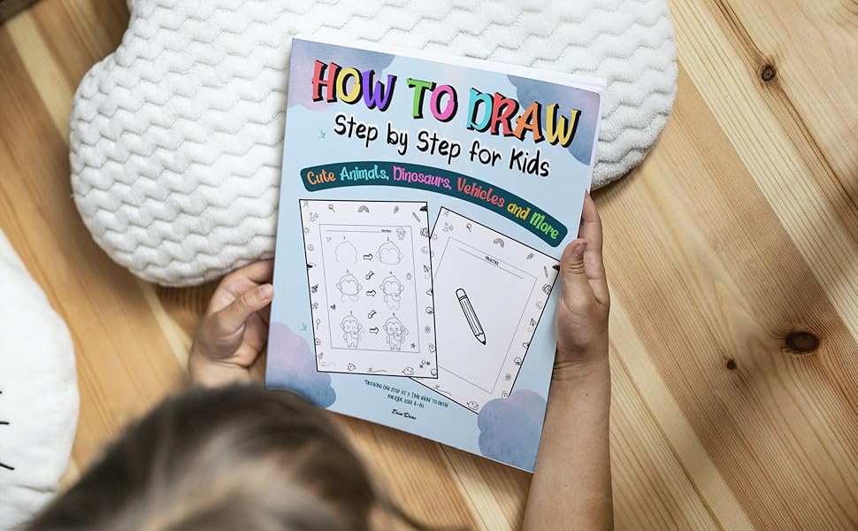 How to Draw Step by Step for Kids: Cute Animals, Dinosaurs, Vehicles ...