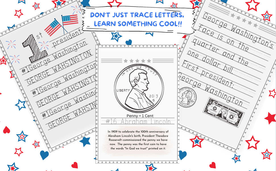 Learn to Write Workbook: U.S. Presidents: Print Handing Writing ...