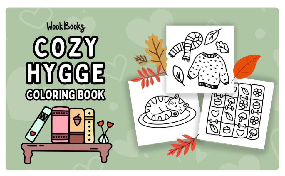 Amazon.com: Bold and Easy Cozy Hygge Coloring Book: Big and Simple ...