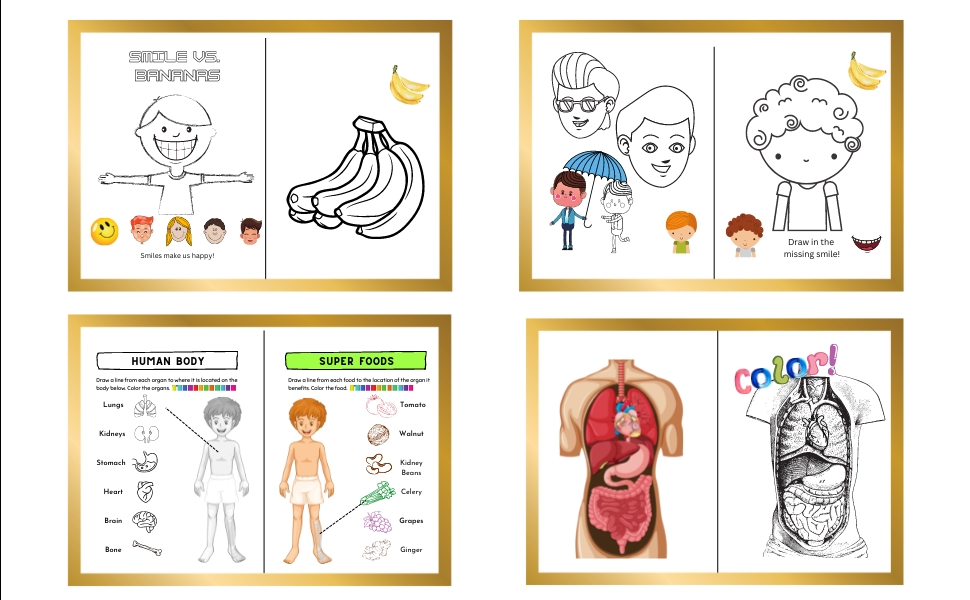 Super Foods for Super Kids Coloring Book: Coloring activity book to ...