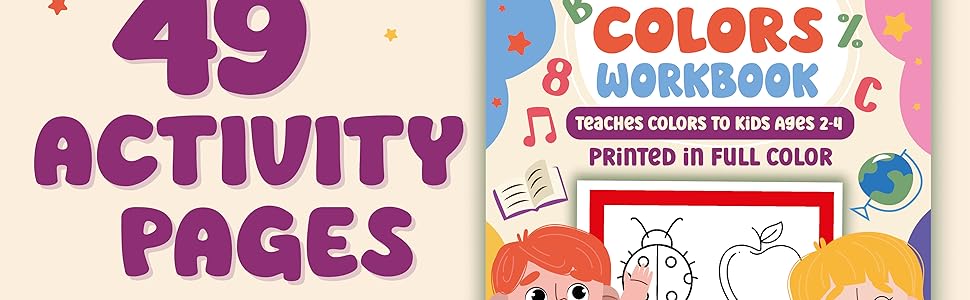 Amazon.com: Learn Colors Workbook: 49 Activity Pages to Teach Colors To ...