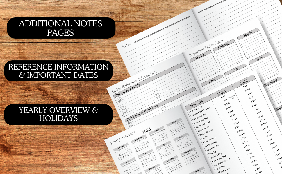 Amazon.com: Monthly Planner 2025-2026: 2 year Calendar from January ...