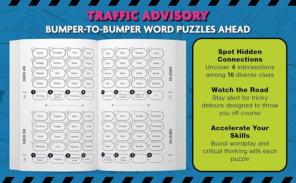 Gridlock Volume 1 (An Interlinks Game): 200 Original Word Connection ...