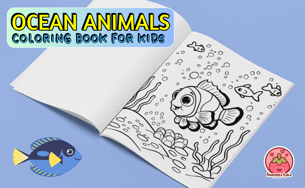 Ocean Animals Coloring Book for Kids: An Under the Sea Coloring Book ...