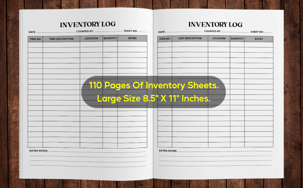 Simple Inventory Log Book For Small Business Or Personal | Stock ...