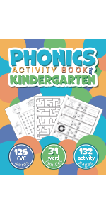 Phonics Activity Book for Kindergarten: Learn to Read, Spell, and Write ...