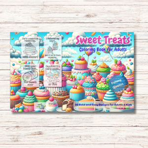 Amazon.com: Sweet Treat Coloring Book for Adults - Fun Coloring Book ...