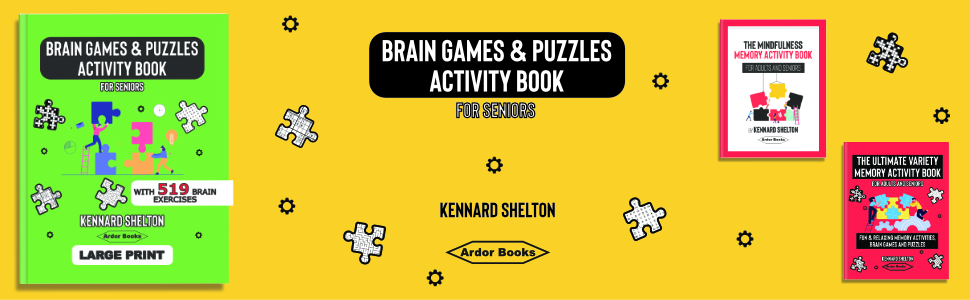 Brain Games & Puzzles Activity Book For Seniors: 519 Brain Exercises to ...