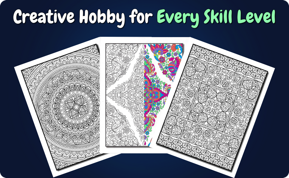 Intricate Patterns: An Adult Coloring Book with 50 Detailed Pattern ...