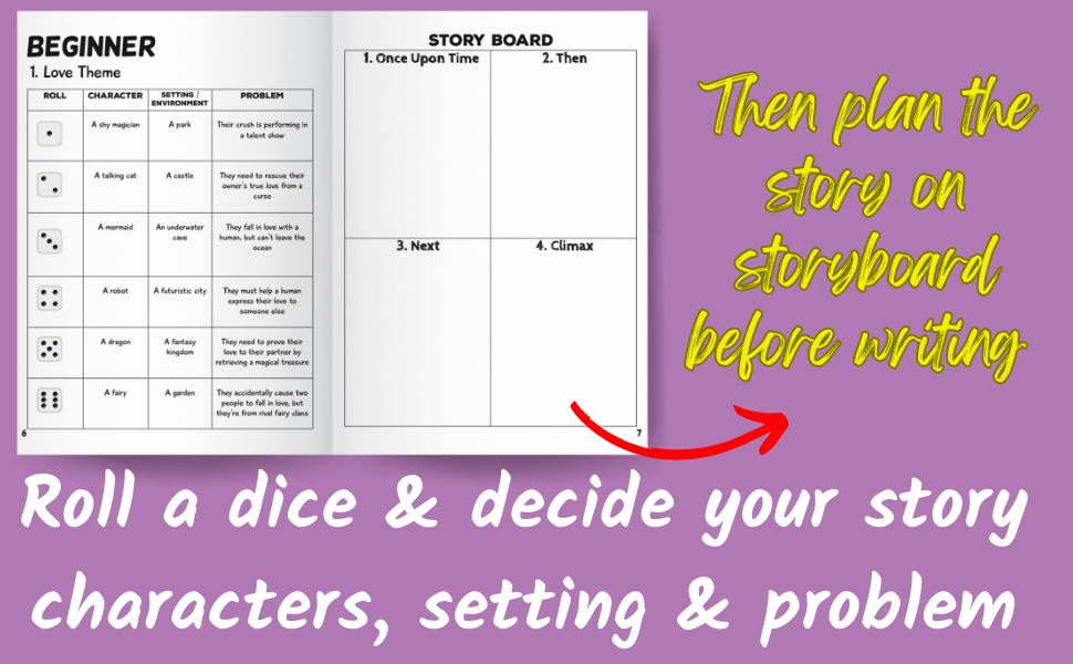 Roll A Story: Creative Writing Prompts Dice Game for Young Writers ...